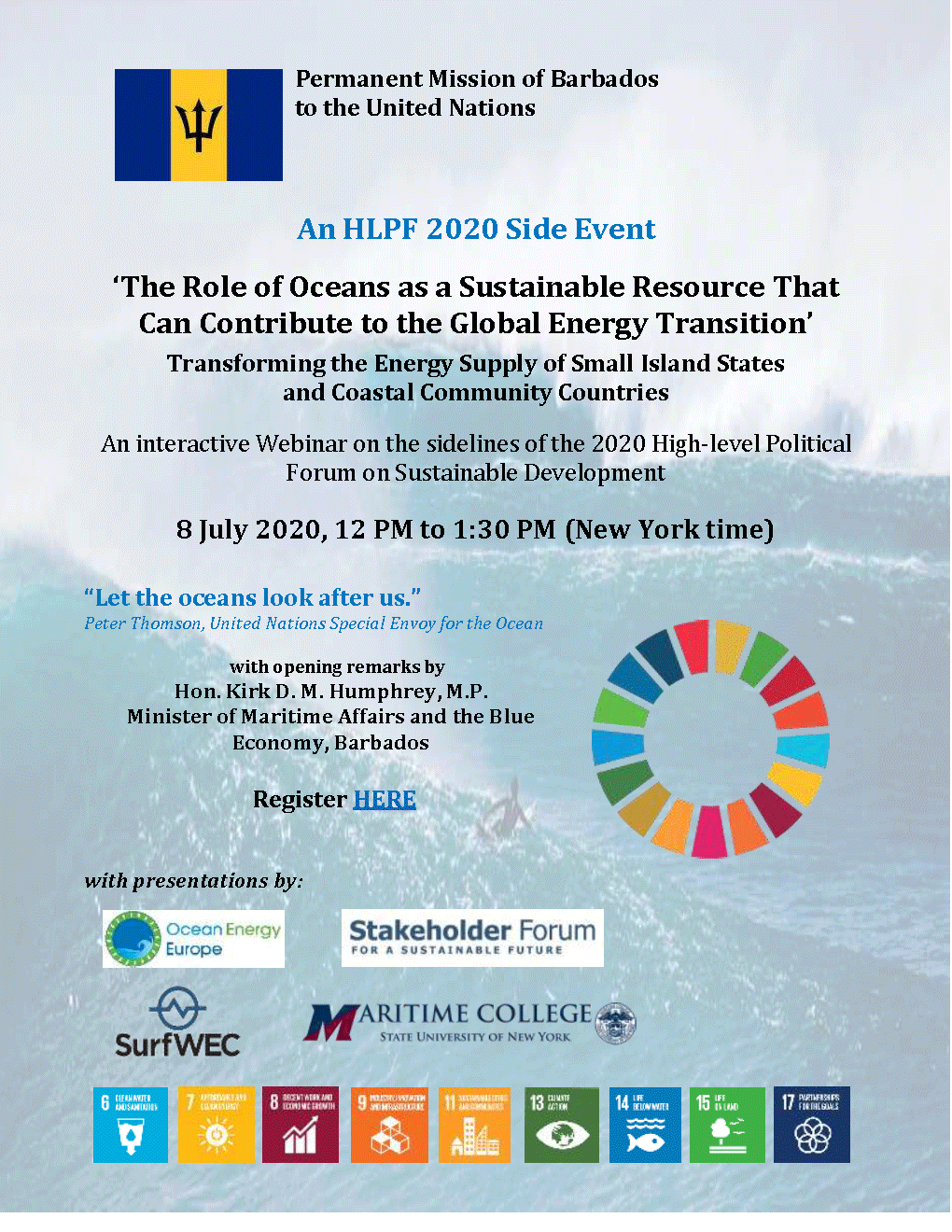 United Nations High-level Political Forum 2020 Side Event: ‘The Role of ...